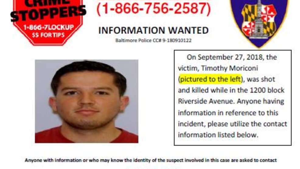 BREAKING | Suspect identified in murder of south Baltimore man | WBFF